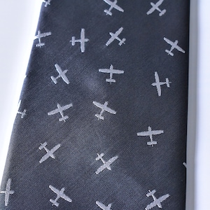 Grey Biplane Airplane Necktie - Airplane Tie -flight School Gift ...