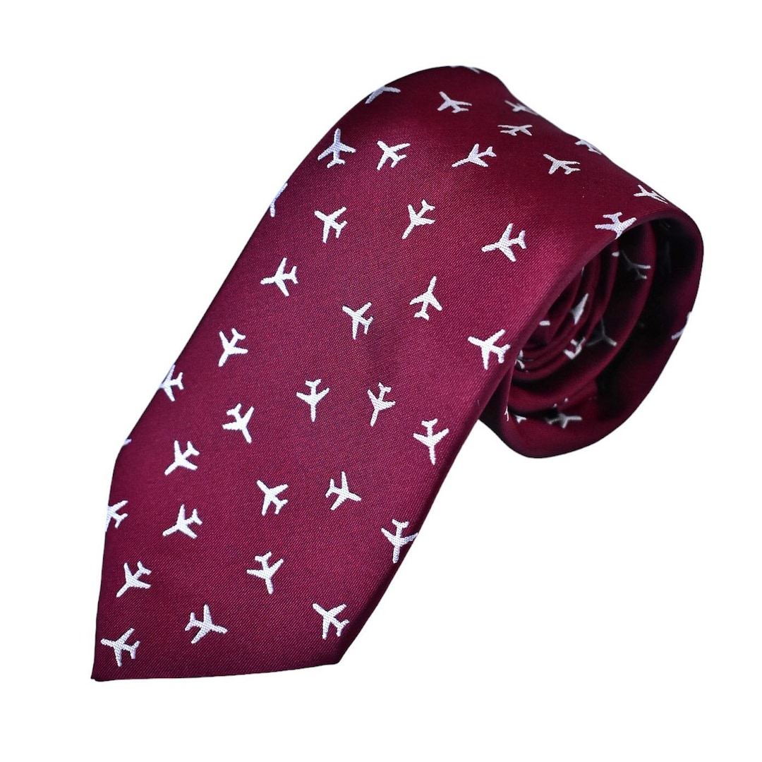 Airplane Necktie - Airplane Tie - Airforce Necktie - Airplane Gift ...
