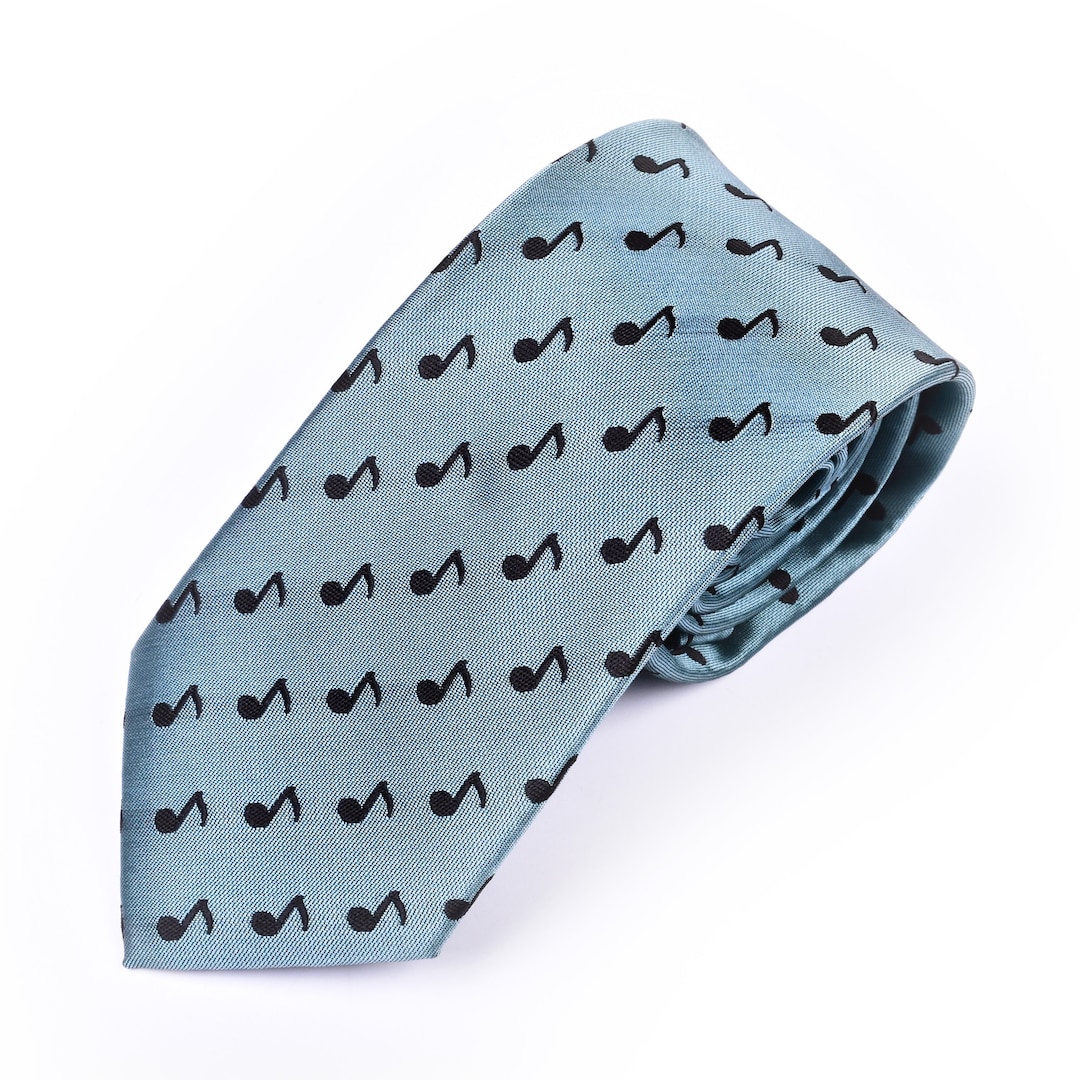 Green Music Note Necktie - Music Necktie, Musician Necktie ,music ...
