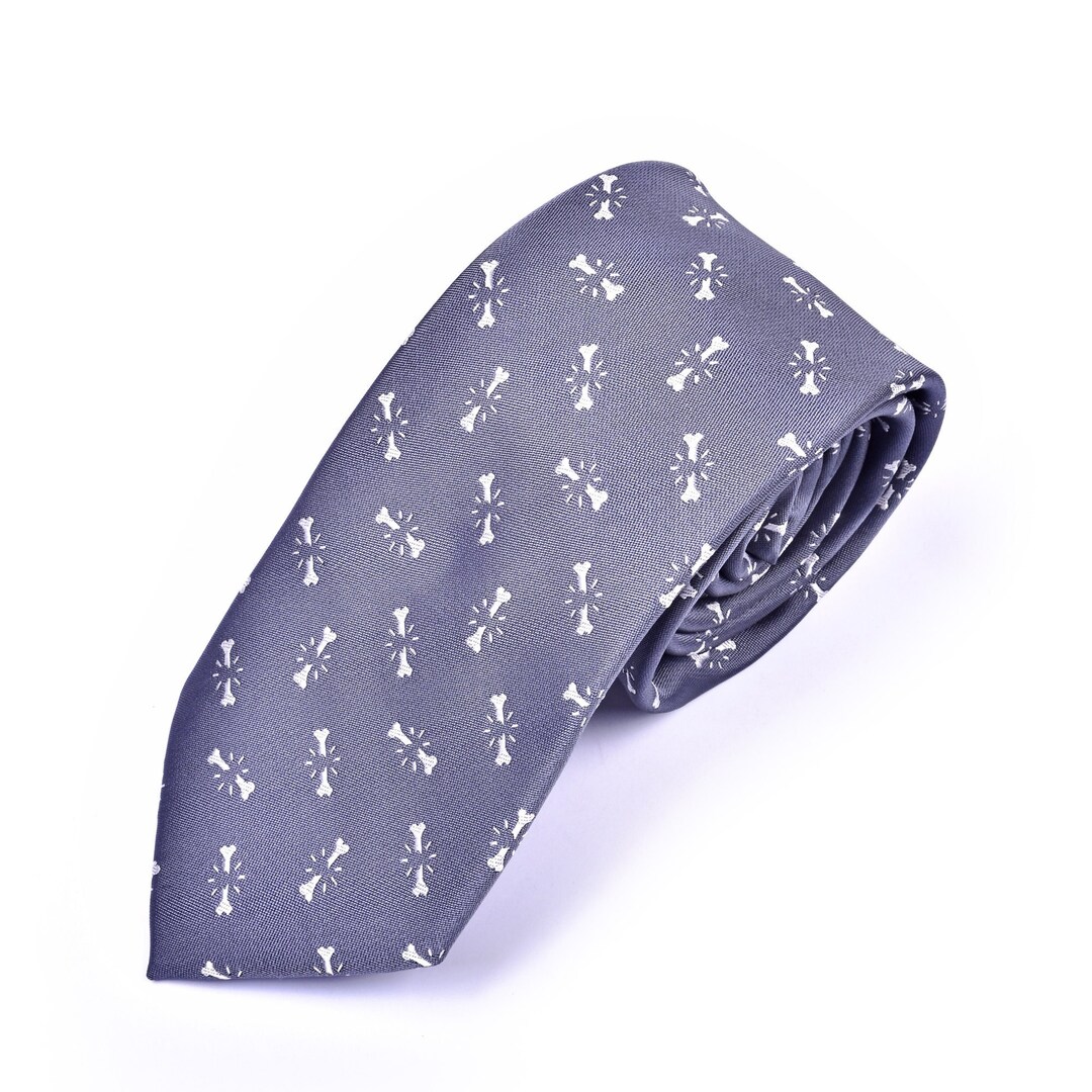 Bones Necktie Doctor Tie Grey Doctor Necktie Doctor Gift - Etsy