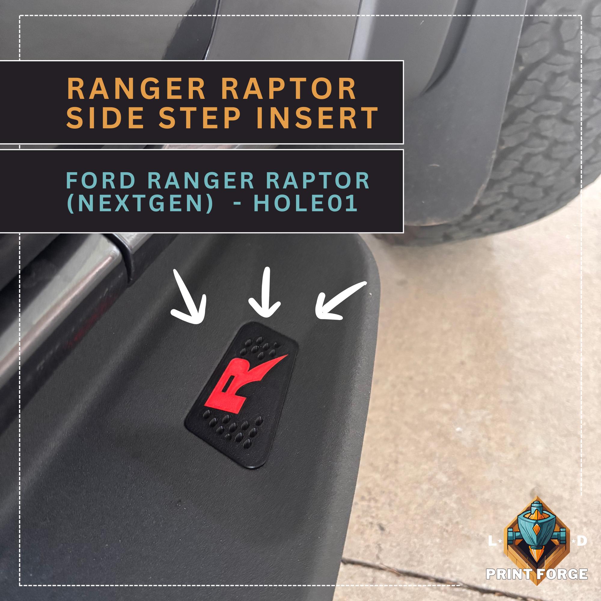 Ford Next-gen Ranger Raptor Side Step Inserts | Ranger Raptor ...