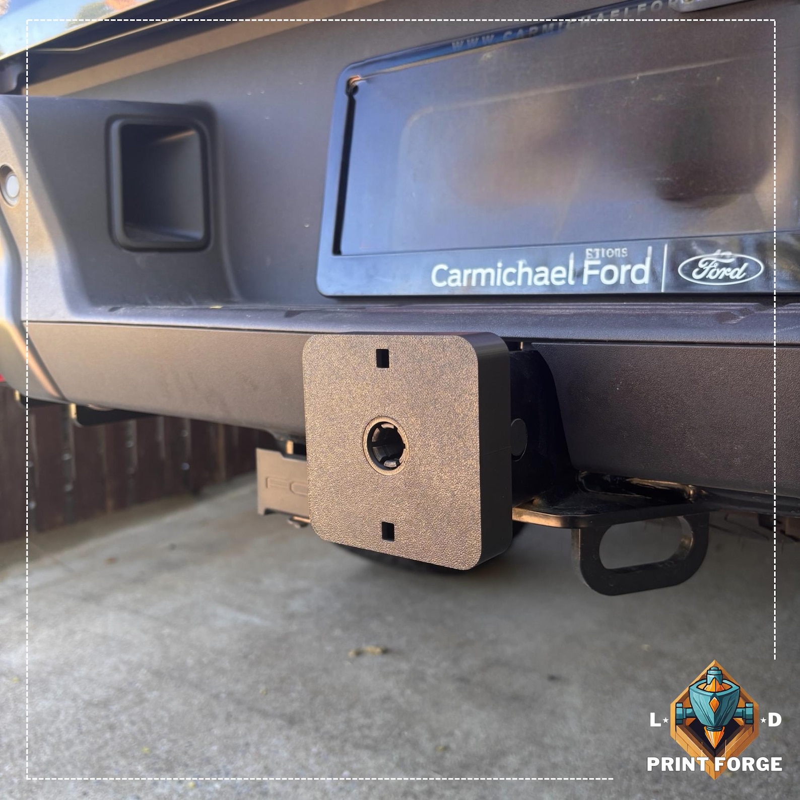Ranger Raptor R Hitch Receiver Cover – Modular Faceplate Design for ...