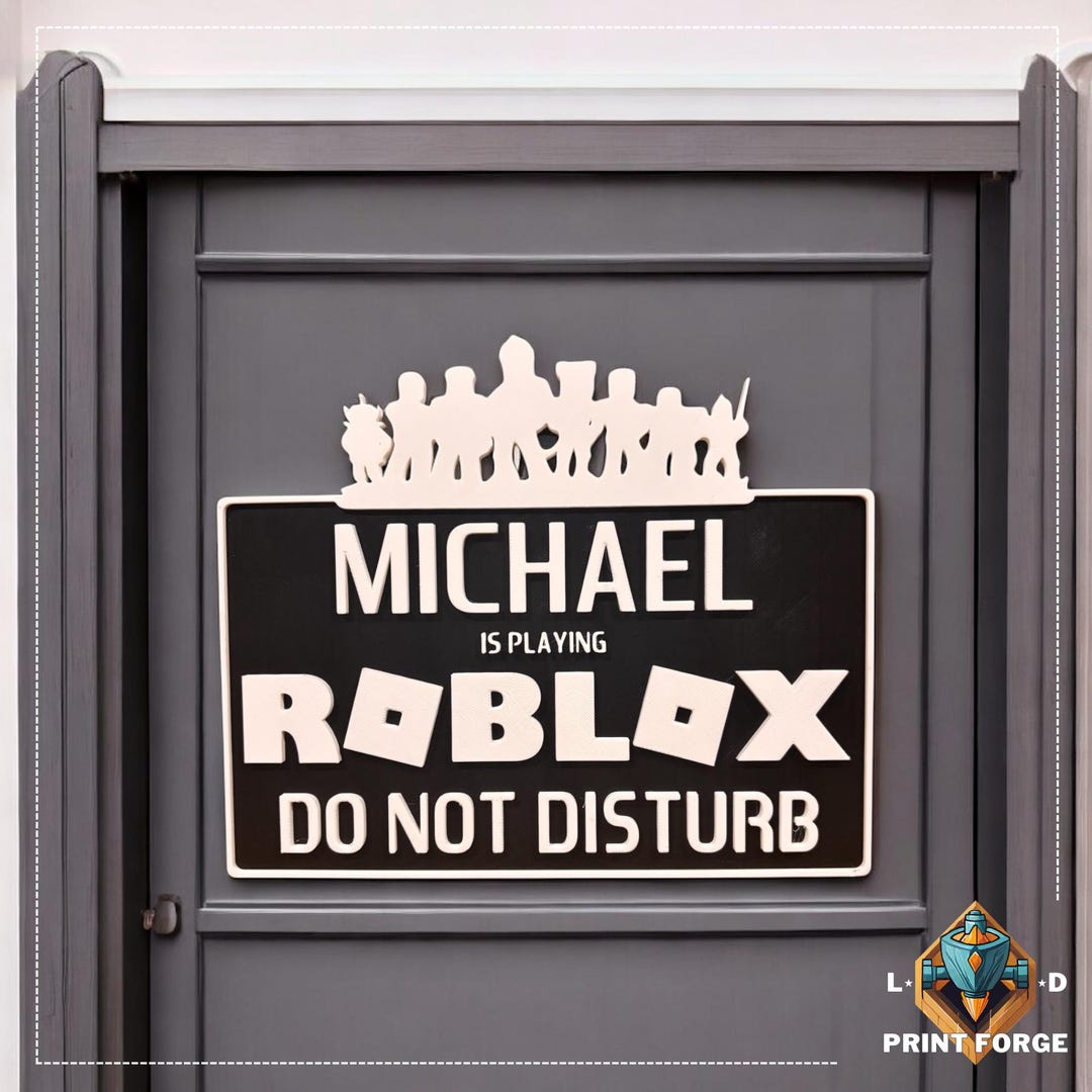 Door Sign | Custom Do Not Disturb Sign | Custom Name Plate | Gamer Door ...