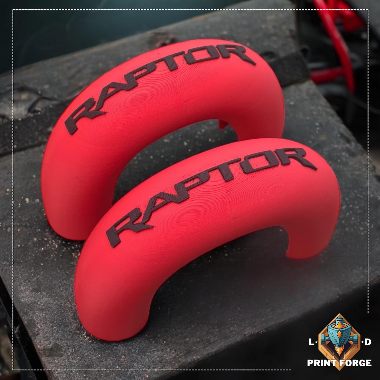 Nextgen Ford Ranger Raptor Back Tow Hook Accent Covers for Round Hooks ...