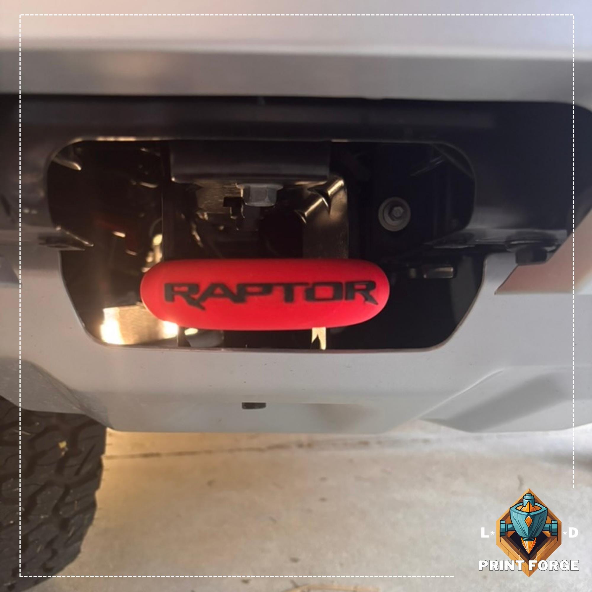 Premium Front "raptor" Text Nextgen Ford Ranger Raptor Tow Hook Accent ...