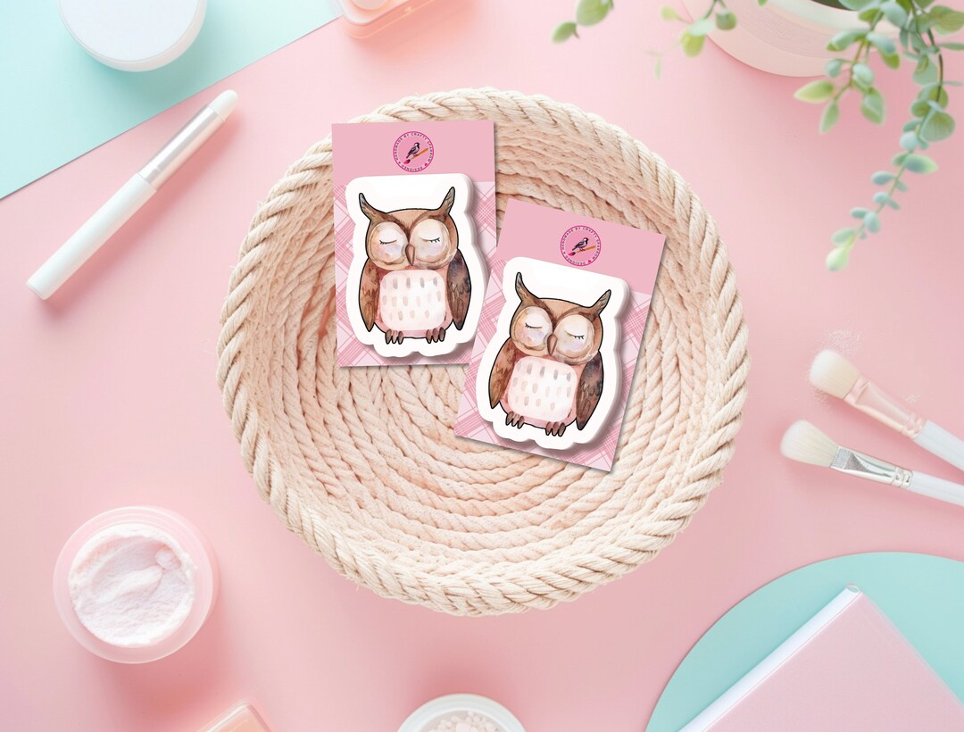 Kawaii OWL Mini Die Cut Notepad | Cute Notepad | Kawaii Stationary ...