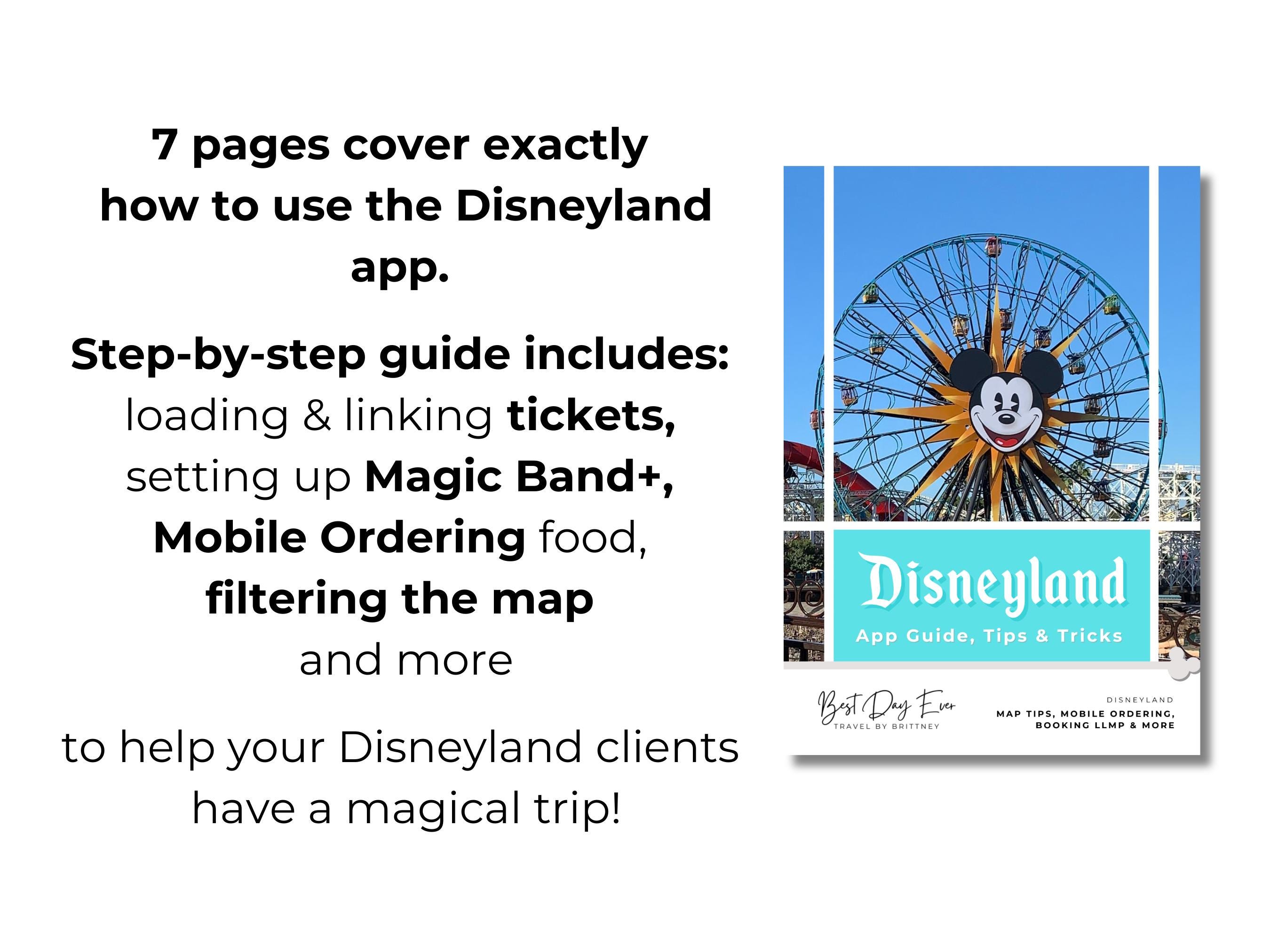 Disneyland App Guide TA Template, 7-page DL Vacation Planner, Editable ...