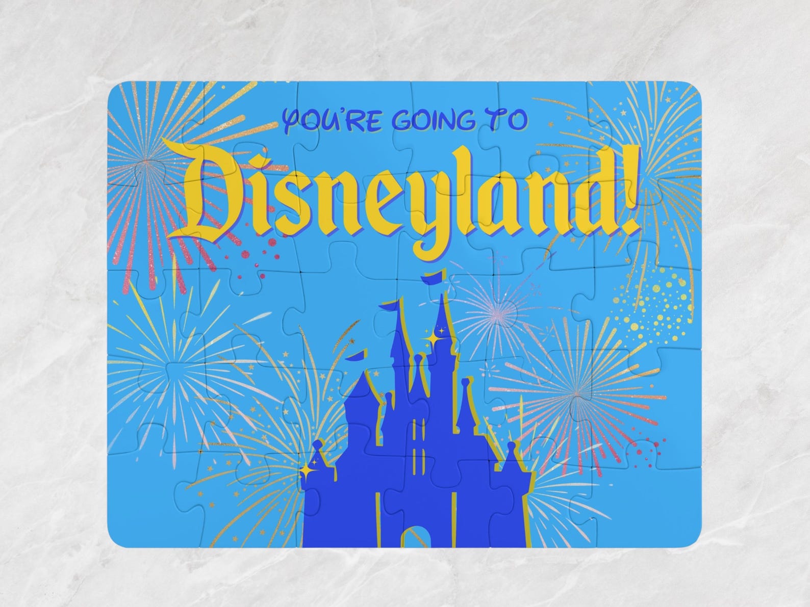 You're Going to Disneyland Surprise Trip Reveal 30-piece Kids Puzzle ...