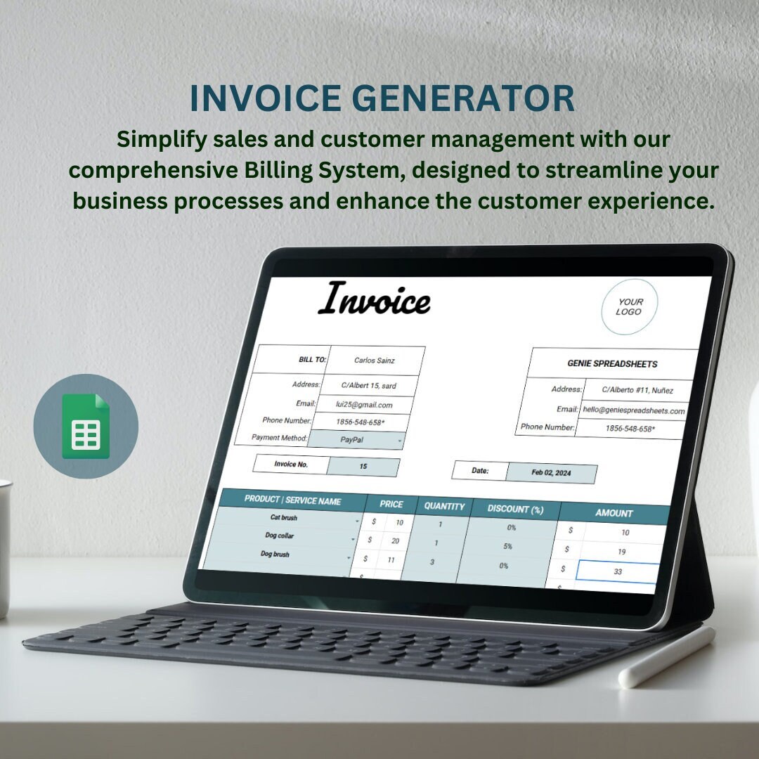 Efficient Invoice Tracker & Generator for Small Business Payment ...