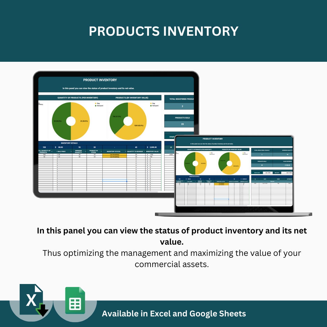 Products & Materials Inventory Tracker Inventory Management Small ...