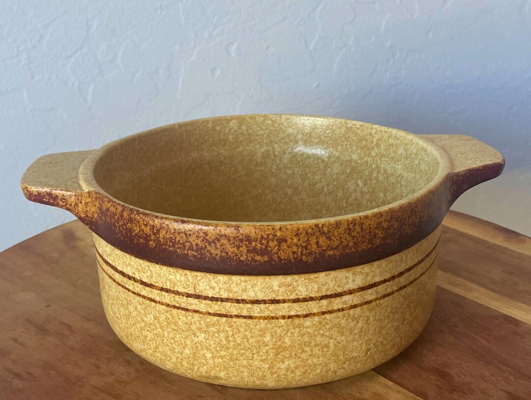 Vintage Treasure Craft Pottery Casserole Dish: Palomino Pattern - Etsy