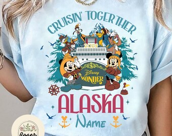 Personalized Mickey and Friends Disney Cruise Shirt, Vintage Disney Family Cruise Vacation 2024 ...