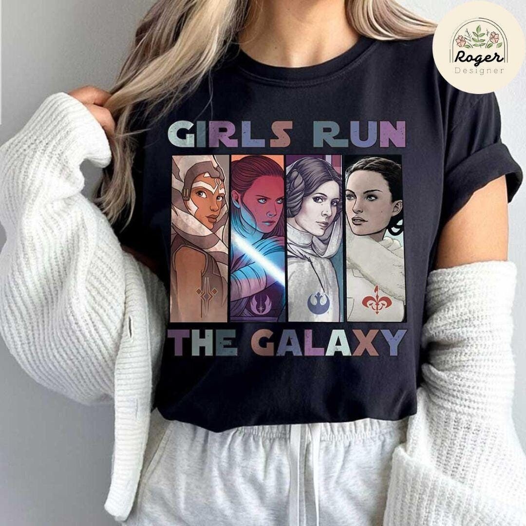 Disney Star Wars Girls Run the Galaxy Shirt, Galaxy's Edge Princess ...