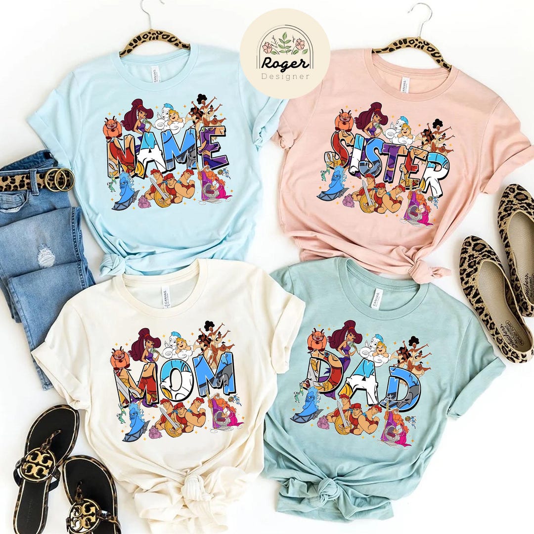 Personalized Disney Hercules Comfort Colors Shirt, Hercules Family ...