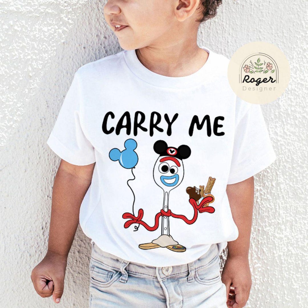 Funny Forky Carry Me Shirt, Toy Story Forky Shirt, Mickey Balloon ...