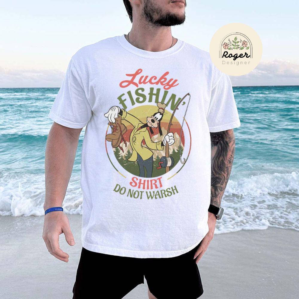 Retro Goofy and Max Goof Fishing Disney Dad Shirt, A Goofy Movie Happy ...
