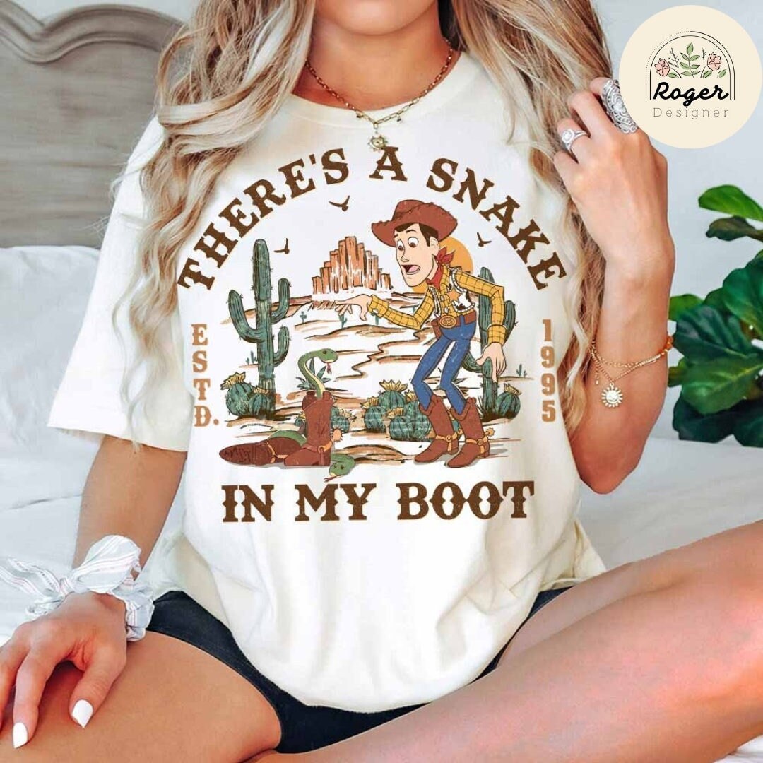 Vintage There's A Snake in My Boot Woody Cowboy Disney Pixar Toy Story ...