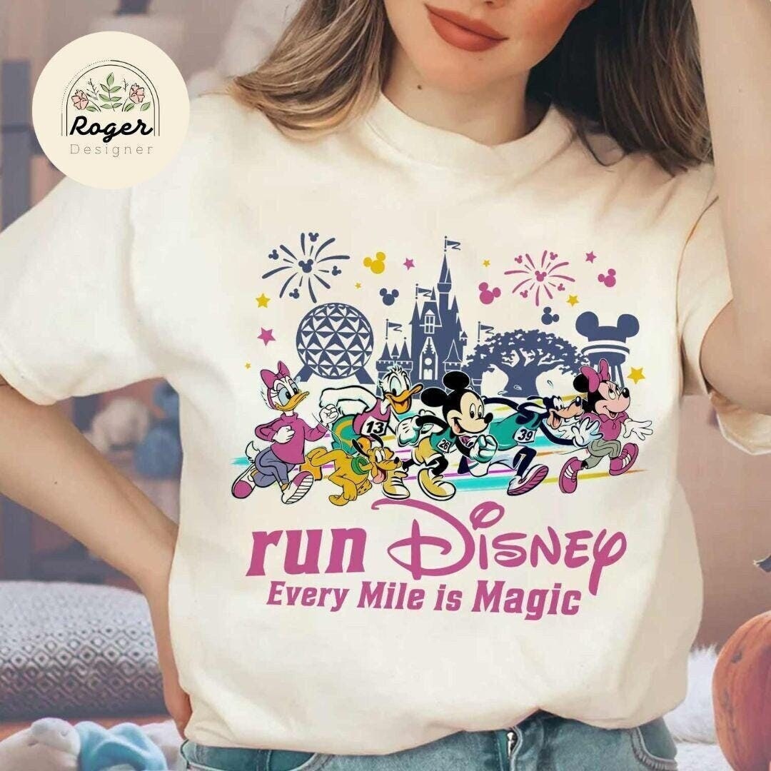 Mickey & Friends Every Mile is Magic Rundisney Shirt, Run Disney ...