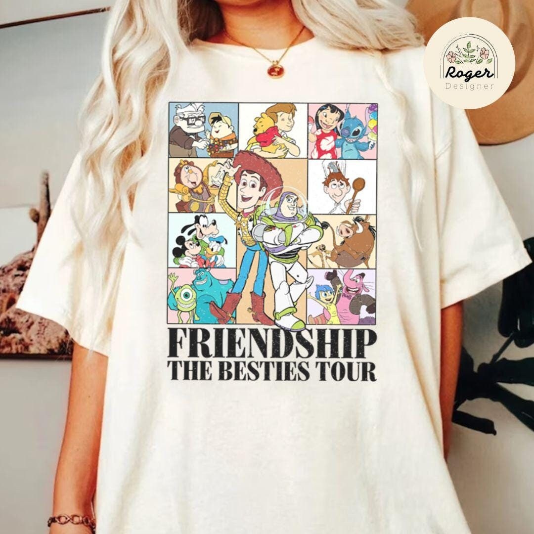 Retro Buzz Lightyear Woody Friendship Disney Besties Shirt, Mickey ...