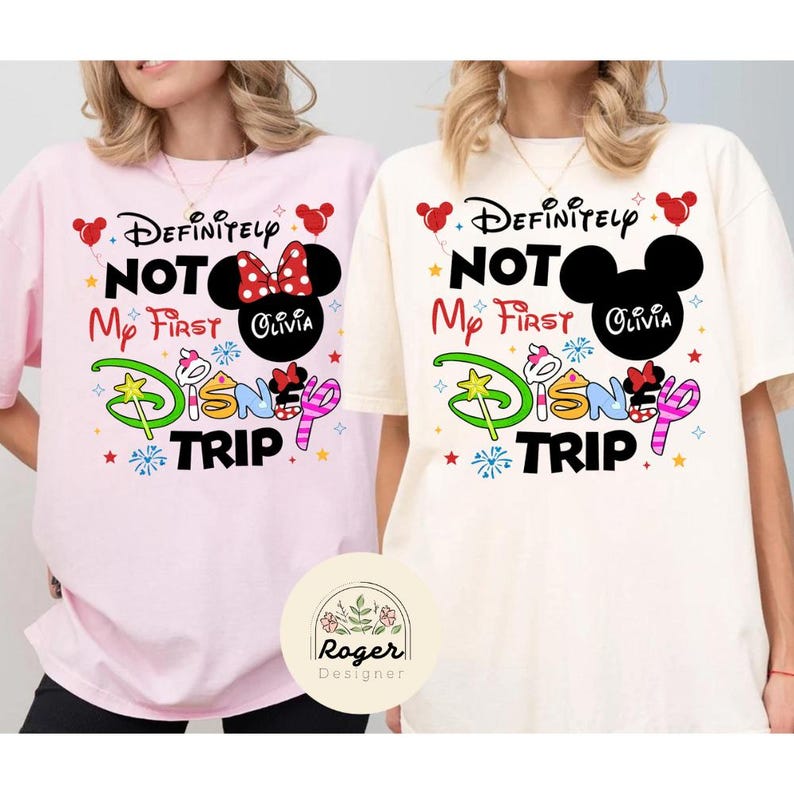 Personalized Definitely Not My First Disney Trip Shirt, WDW Disneyland ...