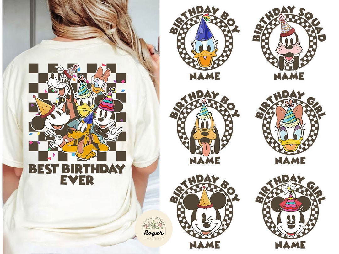 Personalized Disney Birthday Shirt, Disney Birthday Boy Girl, Disney ...