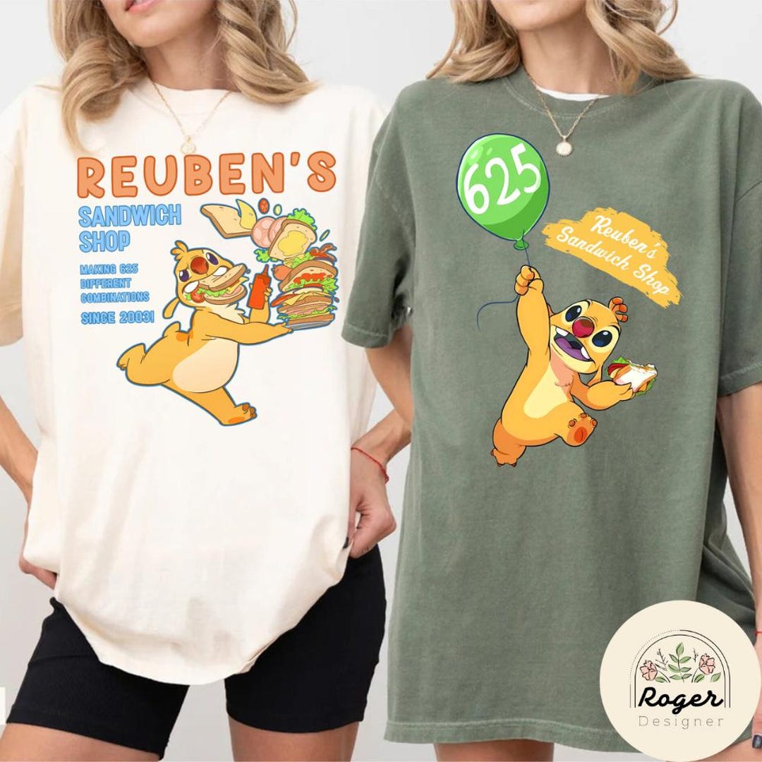 Lilo & Stitch Disney Reuben’s Sandwich Shop Shirt, Reuben Experiment ...