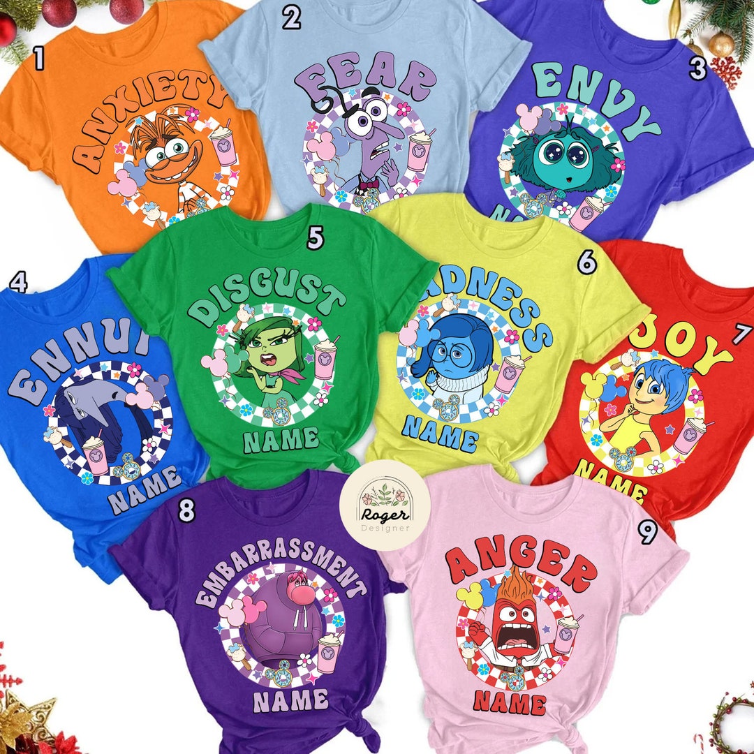 Personalized Inside Out Characters Shirts, Inside Out Group Matching ...