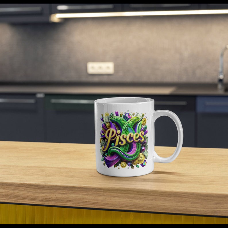 Pisces Zodiac Sublimation PNG Design - Customizable Digital Artwork for ...