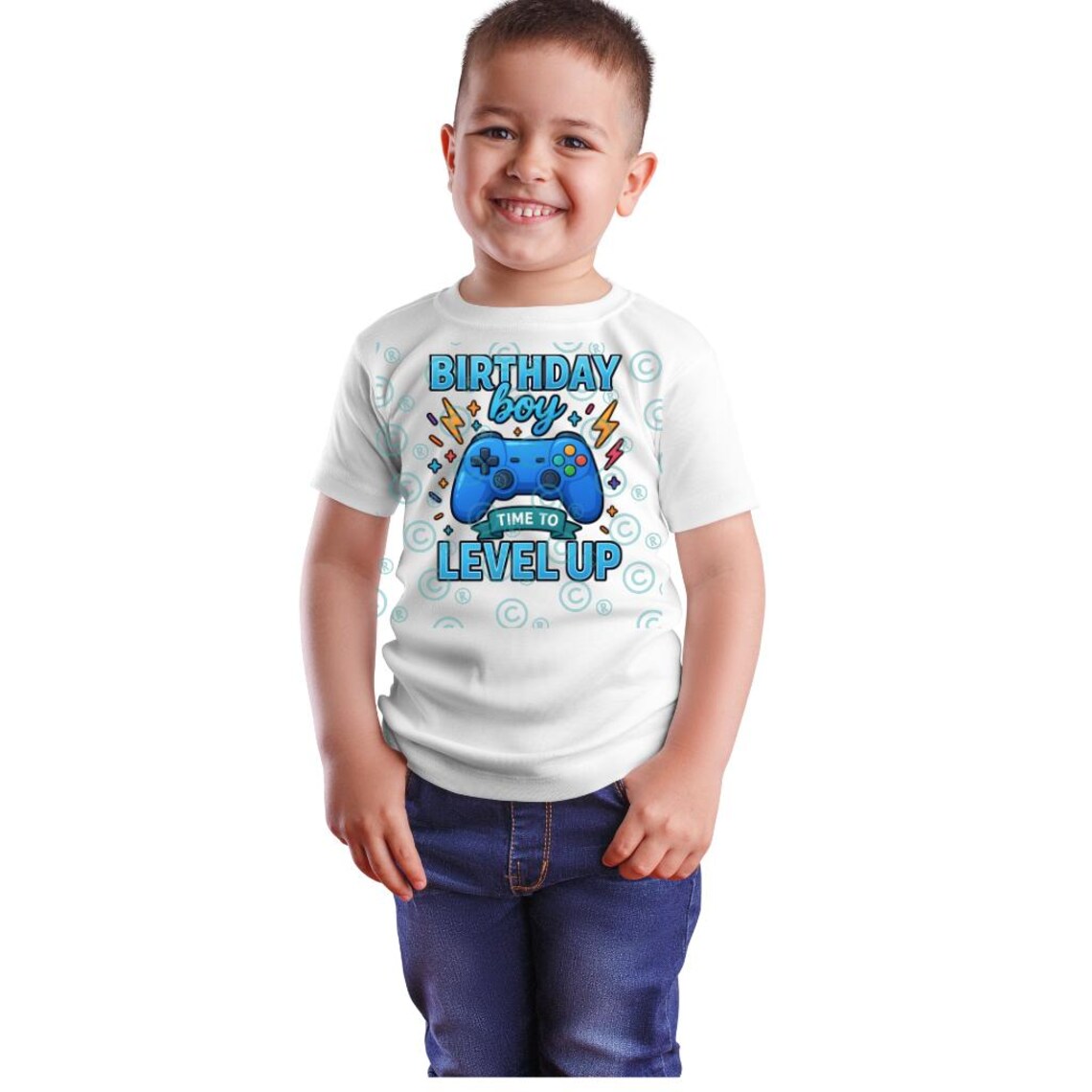 Gamer Boy Birthday PNG: Level up Video Game Controller Design (digital ...