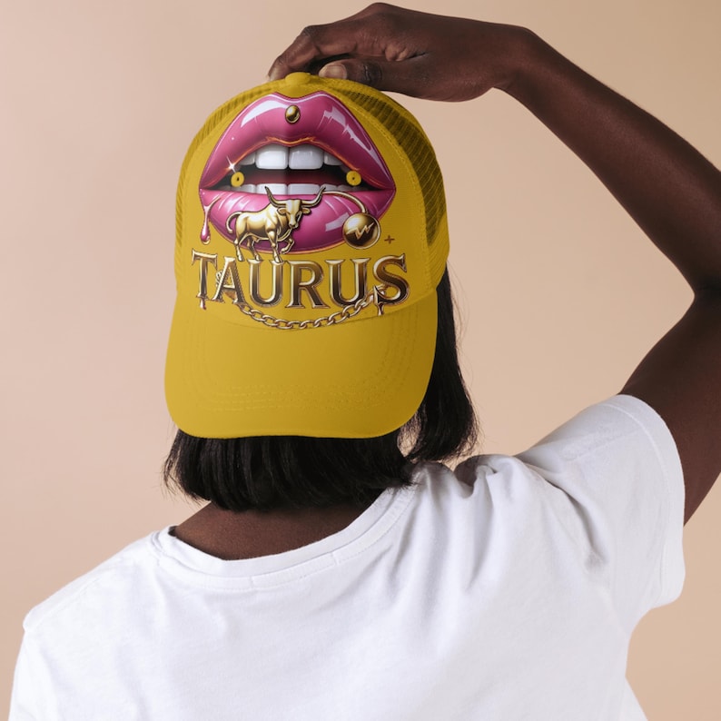 Taurus Zodiac PNG: Pink Lips & Gold Bull (digital Download) - Etsy