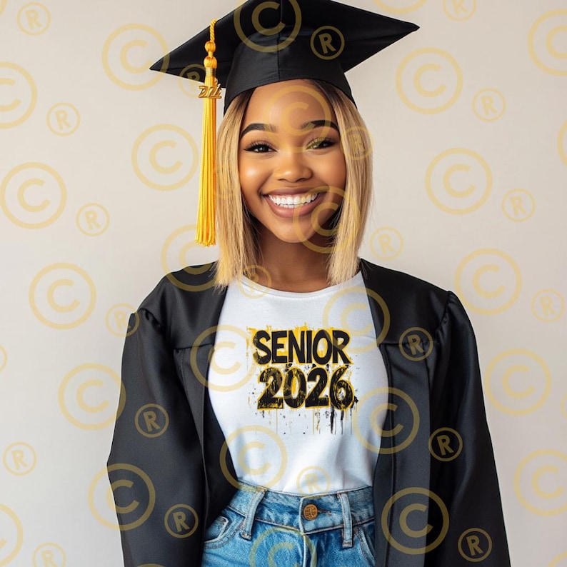 Senior 2026 PNG | Grunge Graduation Sublimation Design | Class of 2026 ...