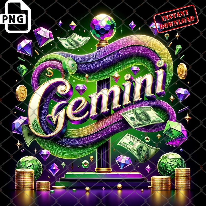 Gemini Zodiac PNG: Customizable Astrology Graphic (digital Download) - Etsy