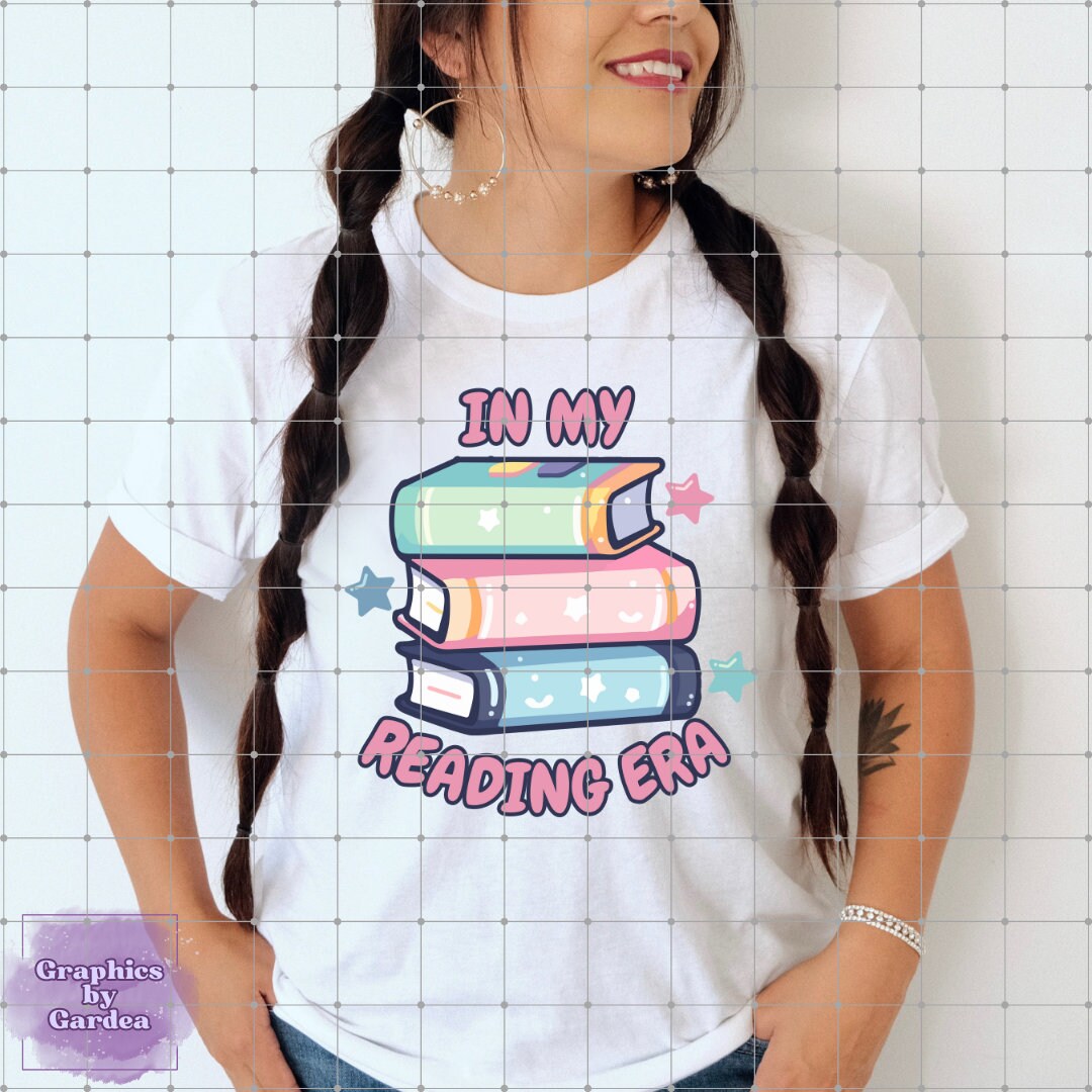 In My Reading Era SVG, in My Reading Era PNG, Reading SVG, Book Lover ...