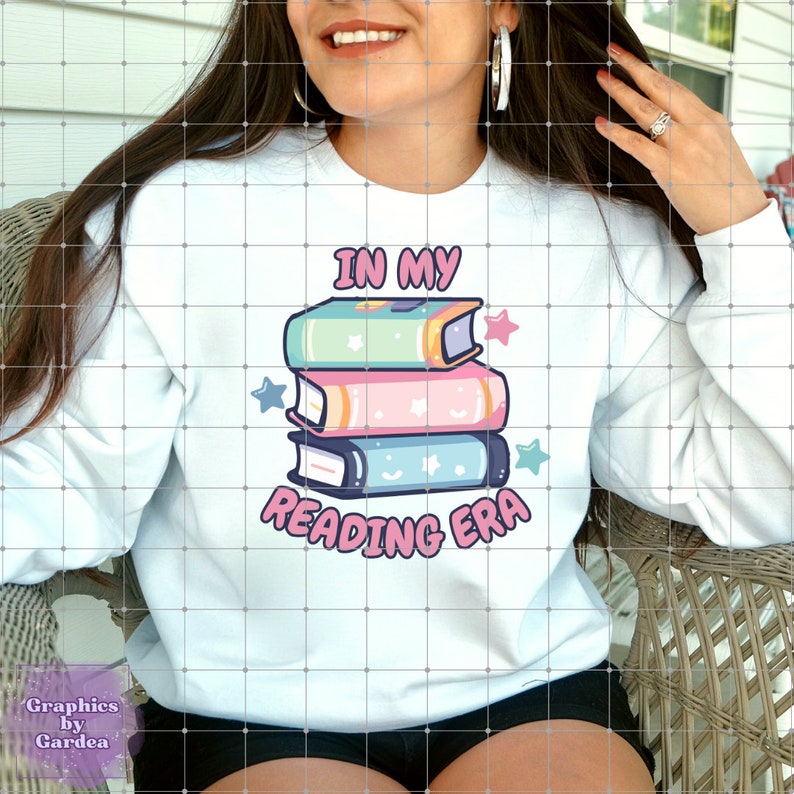 In My Reading Era SVG, in My Reading Era PNG, Reading SVG, Book Lover ...