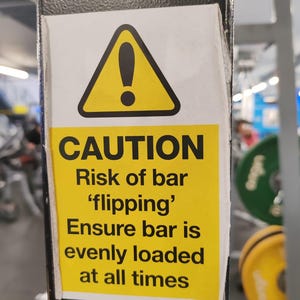 Gym Safety Stickers, Workout Decal, Fitness Equipment Warning (pack of ...