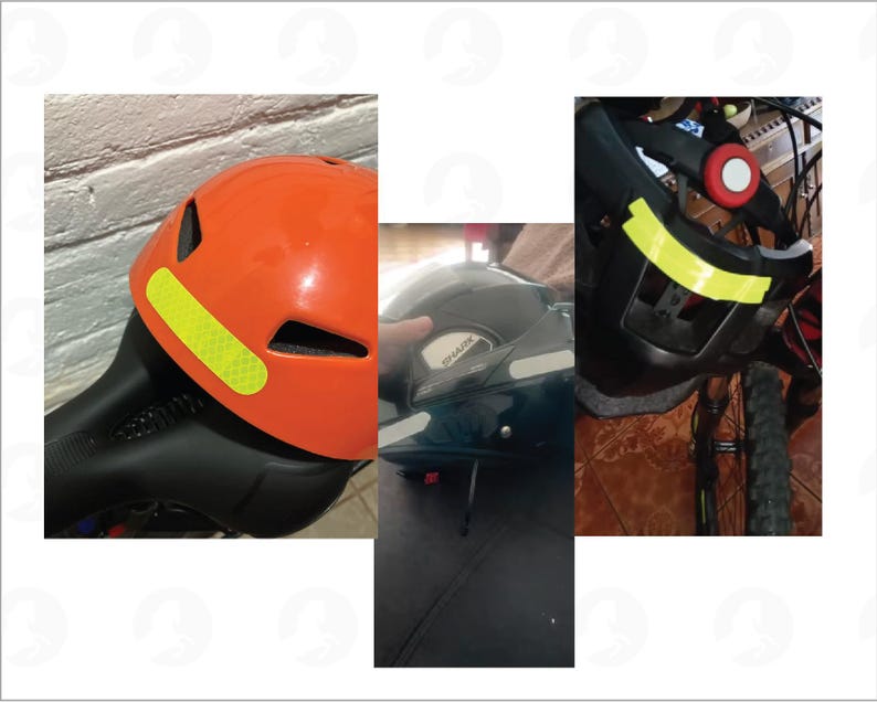 Reflective Sticker Helmet Warning Reflective Night Safety Driving ...