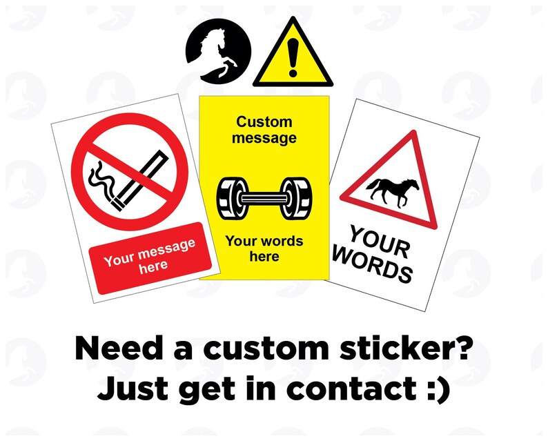 Prohibition Vinyl Sticker Pack: Health & Safety Warning Decals - Etsy