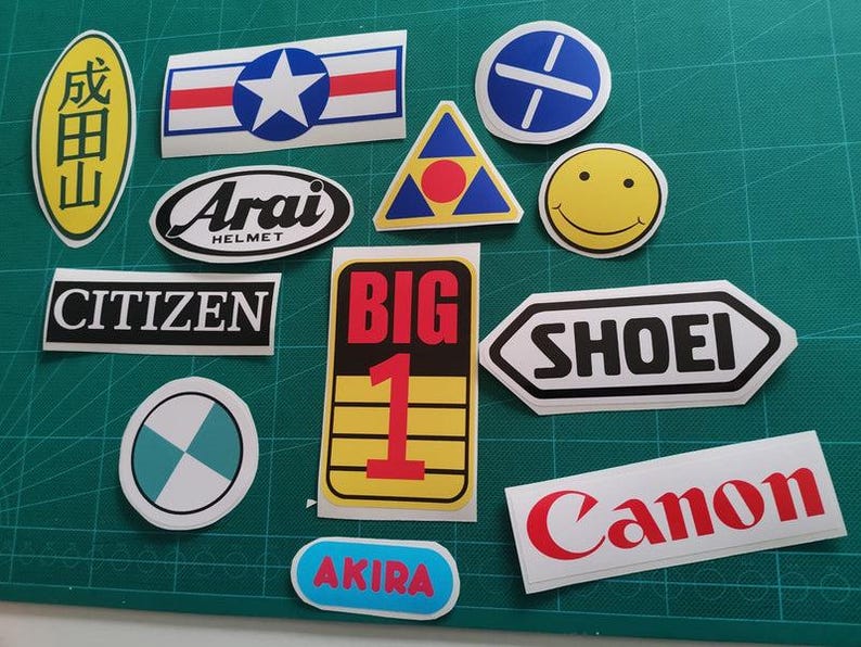 Akira Kaneda’s Bike Stickers Set (waterproof) - Etsy