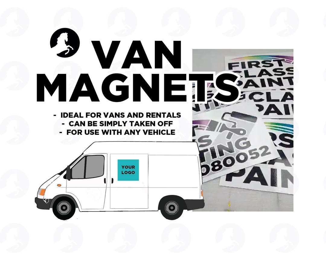 Custom Van Magnet, Removable Business Logo, Vehicle Branding - Etsy