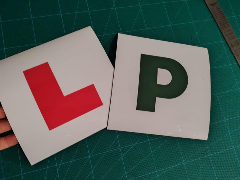 Learner Driver Magnet Set - L Plate and Passed Plate - Etsy