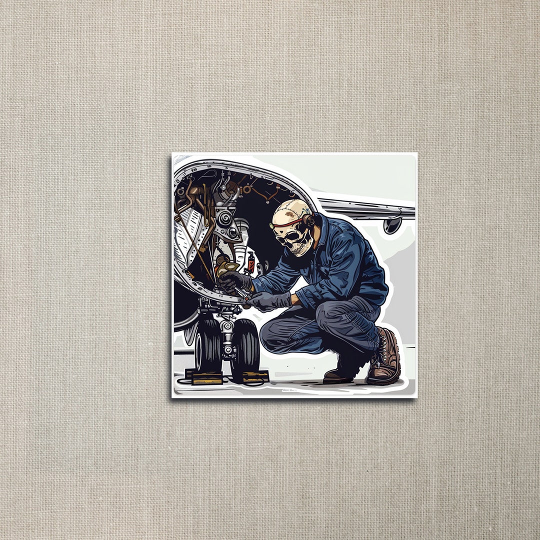 Chuckle-worthy Aircraft Mechanic Sticker Great Gift Idea - Etsy