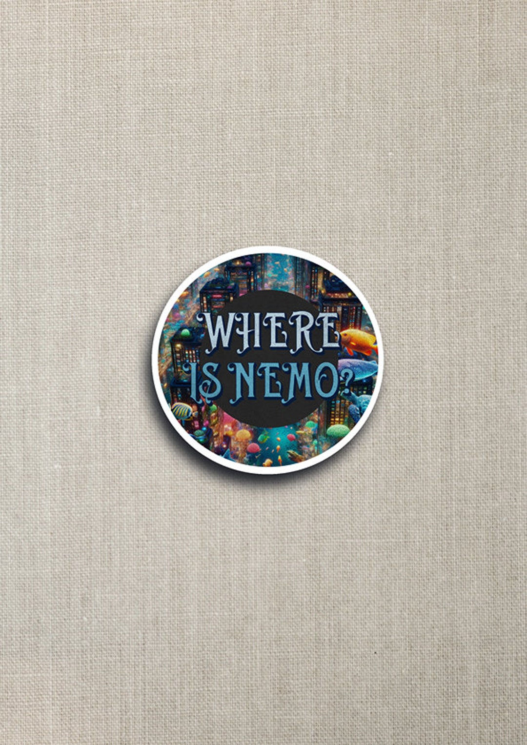 Where is Nemo Weird Vinyl Sticker - Etsy