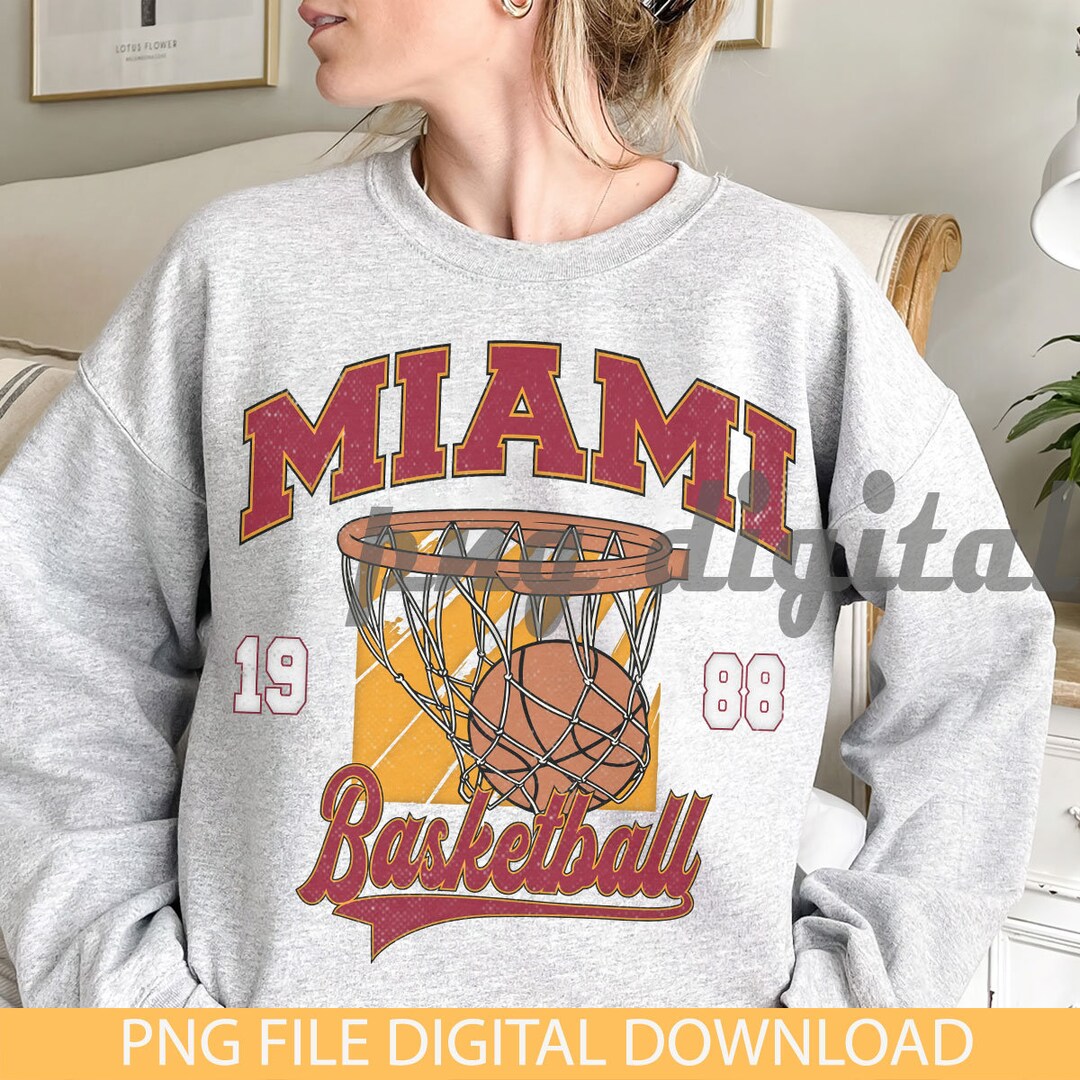 Miami Basketball PNG, Miami Basketball Team PNG, Digital Download ...
