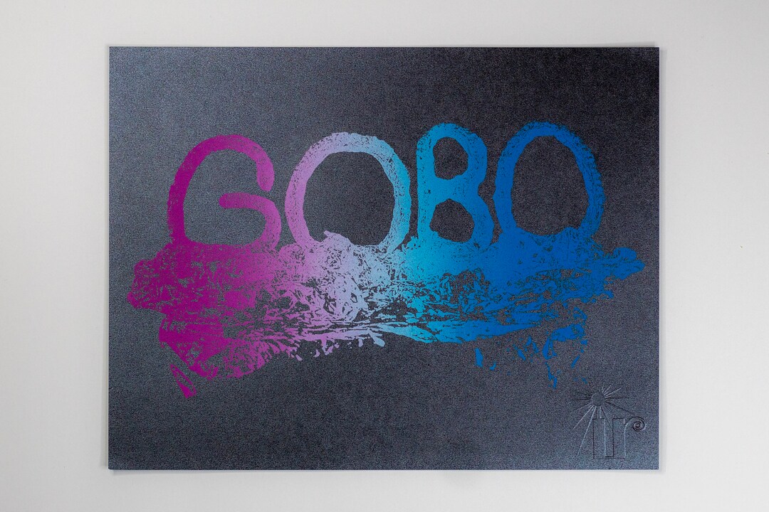 GOBO Serigraph Magenta Silver Blue Ombre Prints - Etsy