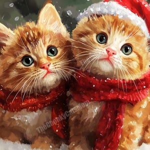 Set of 16 High Resolution Images, Cute Cats Clipart, Print Your Own ...