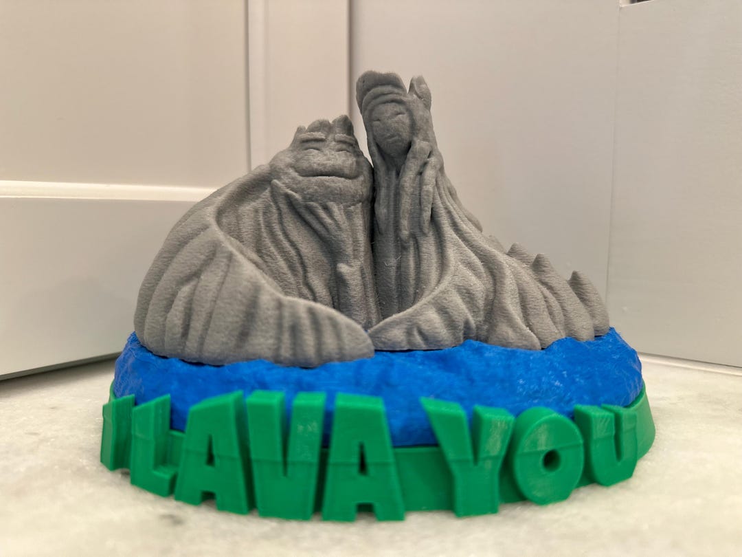 I Lava You Volcano Statue: Pixar Inspired Couples Gift - Etsy