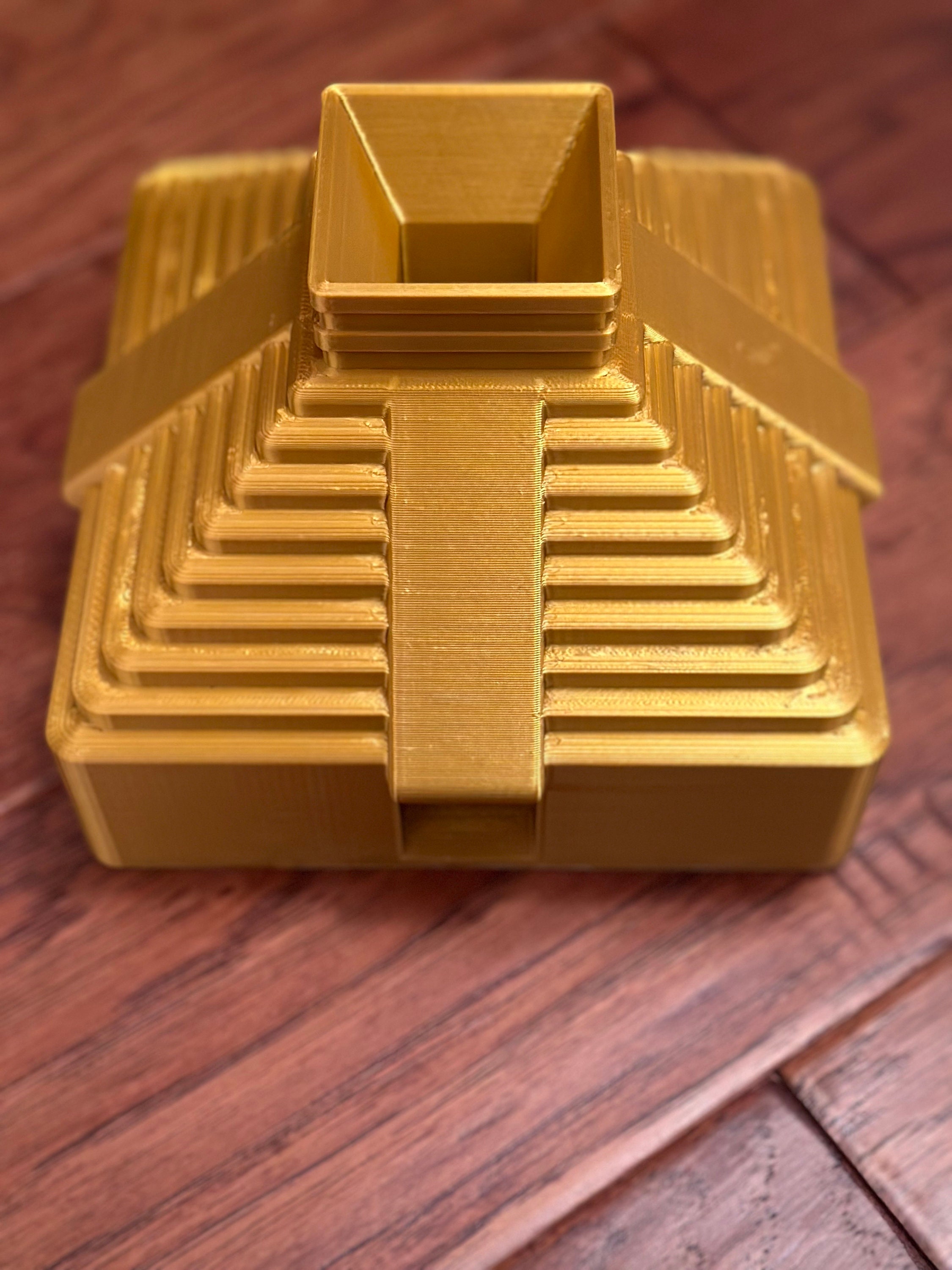 Montezumas Revenge 3D Printed Aztec Temple Pyramid Dice Tower - Etsy