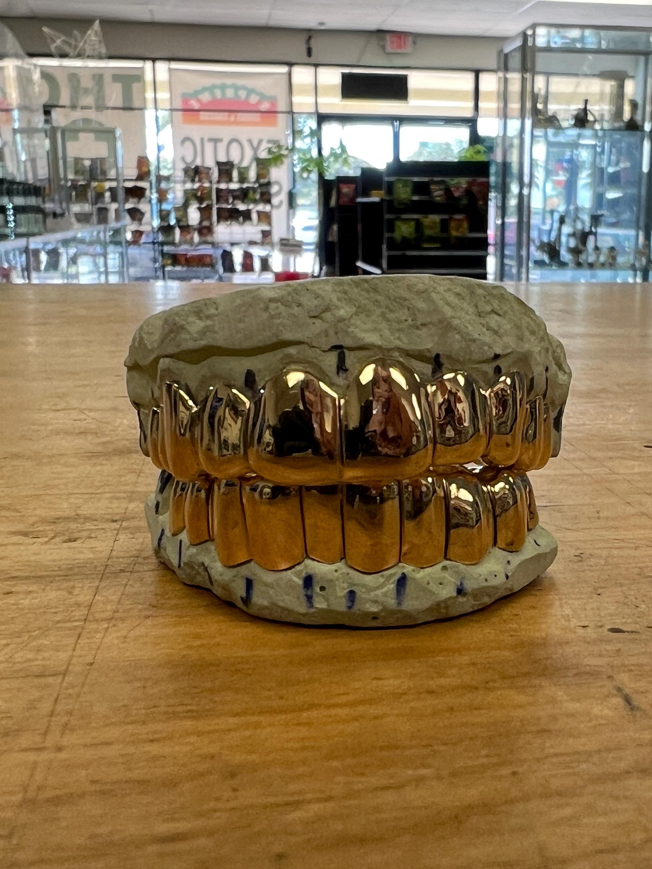 Custom Solid GOLD Grillz 10k 14k 925 Silver Grills - Etsy
