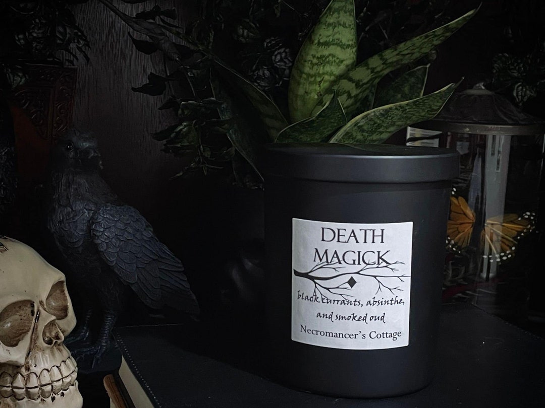 Death Magick Candle (black Currants, Absinthe, Smoked Oud) - Ritual ...
