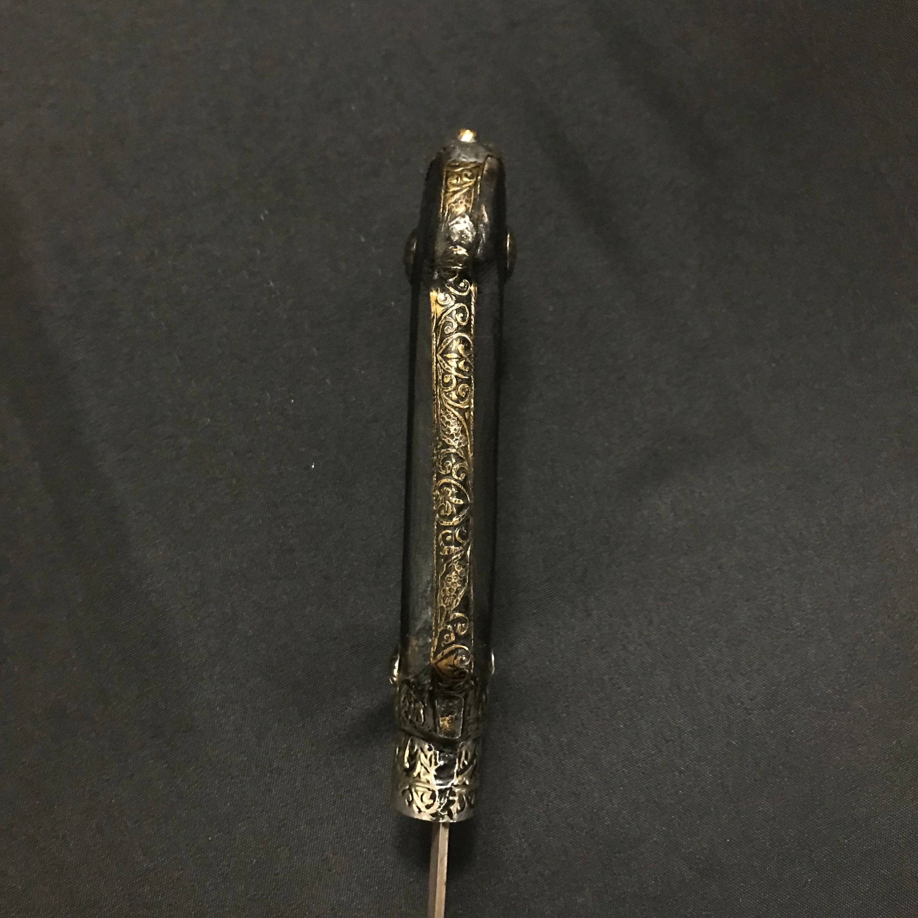 Silver Moroccan Sword Nimcha Saif With Wooden Hilt - Etsy